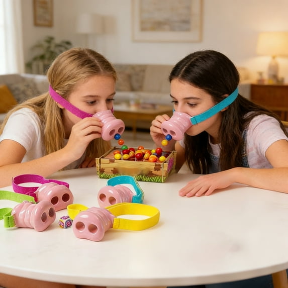Pig Out Funny Competitive Gluttonous Pig Game Toy, Snort Marshmallows ...