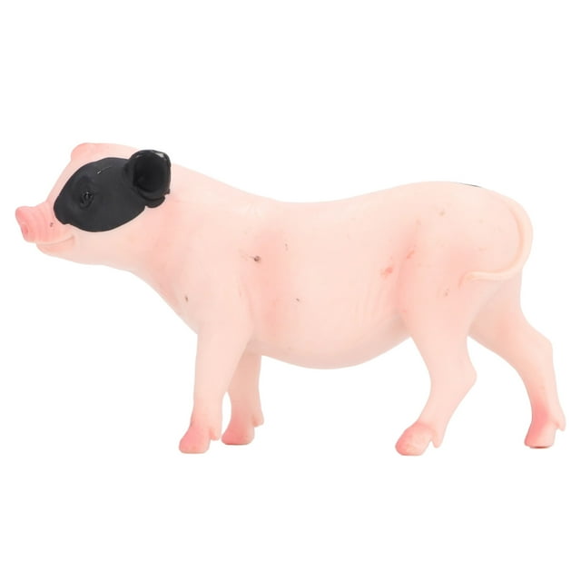 Pig Posture Figure Toy Realistic PVC Decoration Educational Farm Animal ...