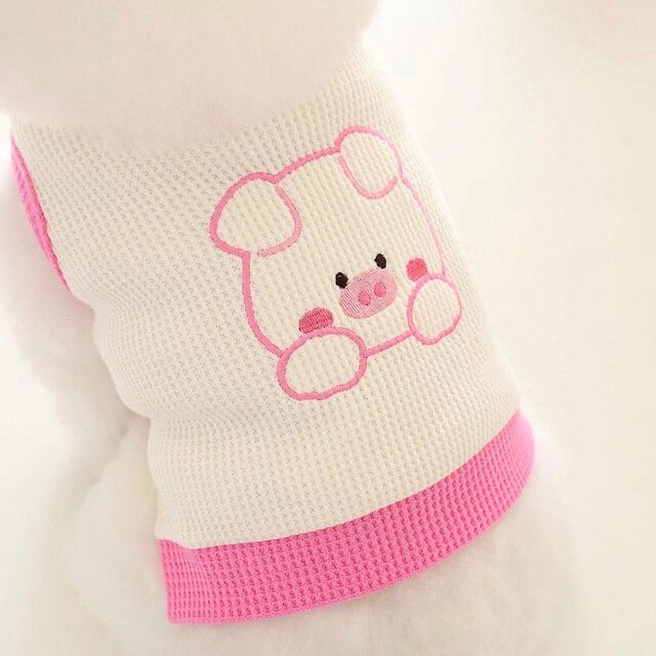 Pig Puppy Dress Pink Dog Vest Pet Summer Clothes Teddy Cute Princess ...