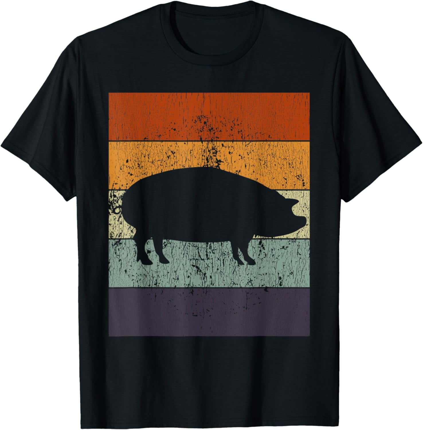 Pig Roast Retro Style BBQ Cookout T-Shirt - Walmart.com