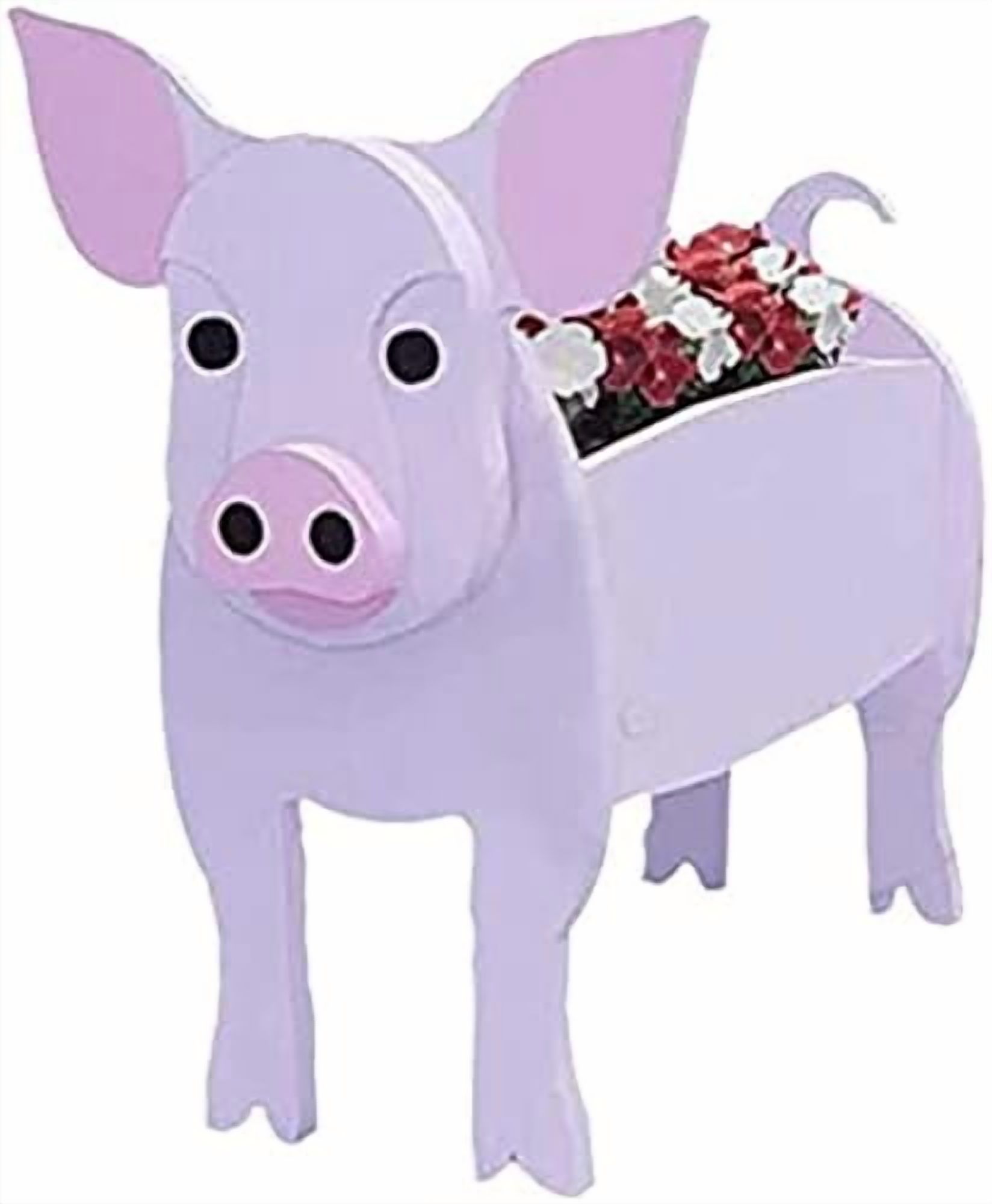 Pig Shaped Planter Pot,Wooden Flowerpot Potted Ornaments,Animal Shaped ...