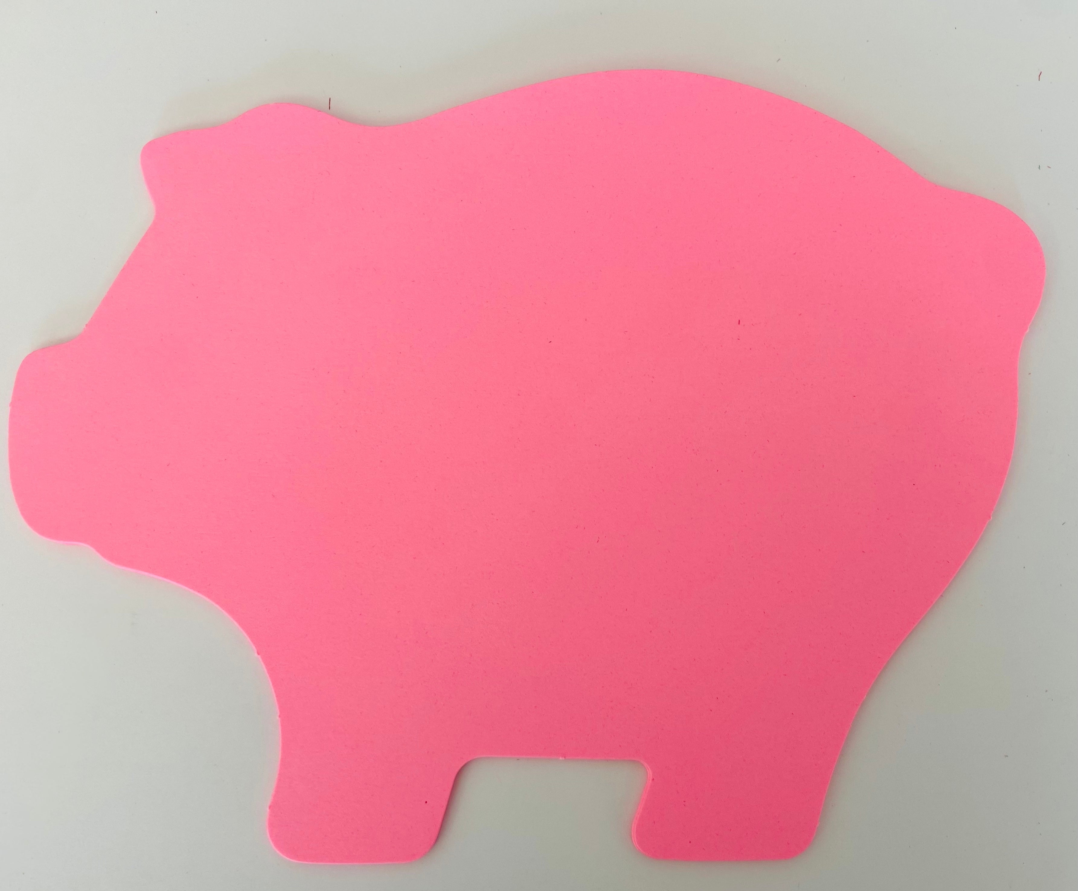SHAPES ETC. Pig Single Color Super Cut-Outs- 8” x 10” - Walmart.com