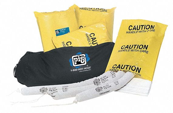 Pig Spill Kit, Oil-Based Liquids, Black KIT423 - Walmart.com