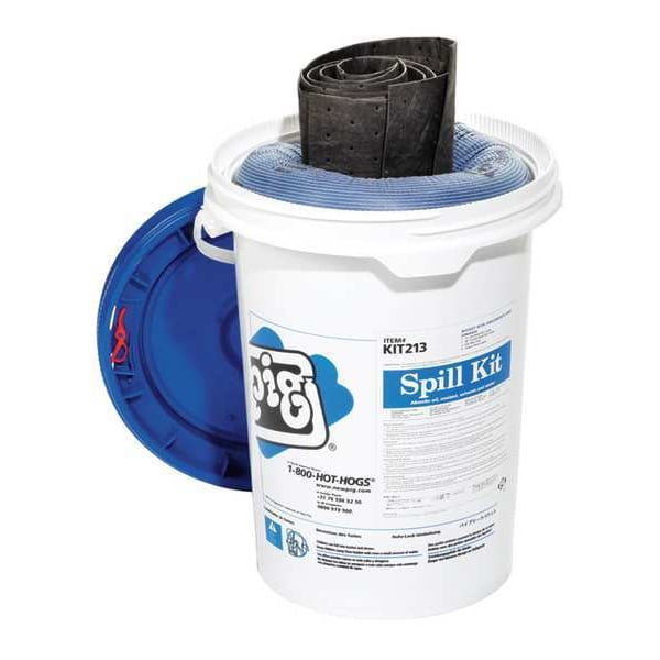 Oil Spill Kit PIG® Universal Quick-Response High-Visibility Spill Cart ...