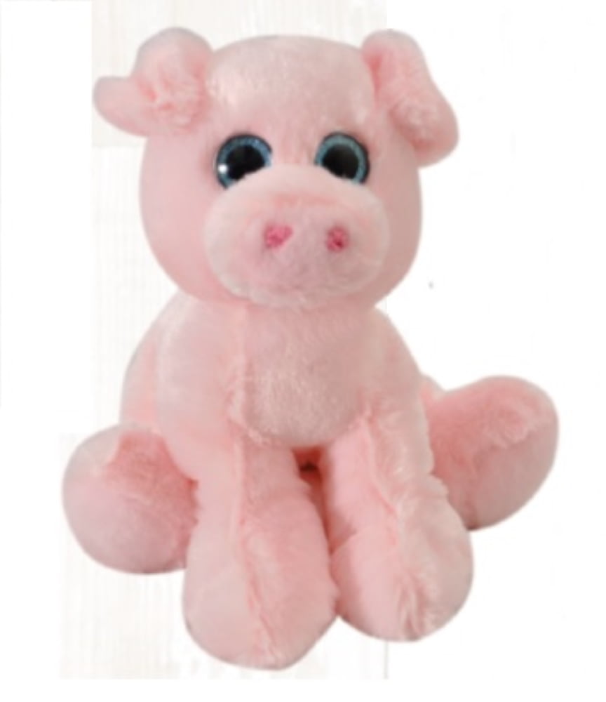 Pig Stuffed Animal-Pink, 7 inch by The Petting Zoo - Walmart.com