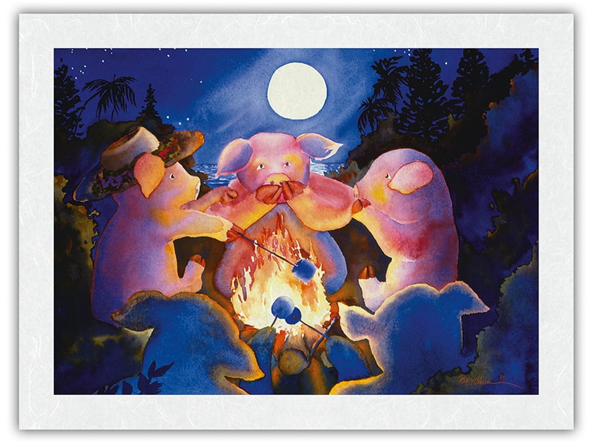 Pig Tales - Hawaiian Pigs (Pua’a) Roasting Marshmallows Over a Campfire ...