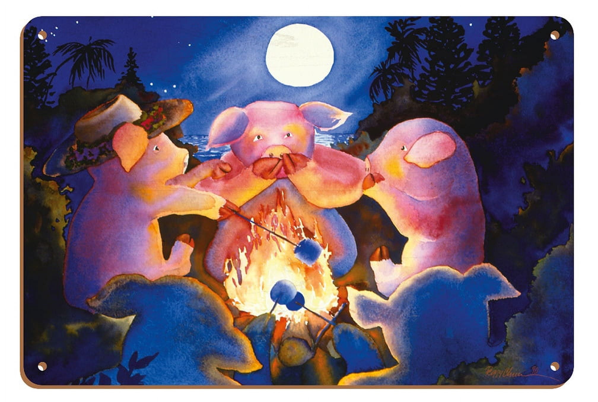 Pig Tales - Hawaiian Pigs (Pua’a) Roasting Marshmallows Over a Campfire ...