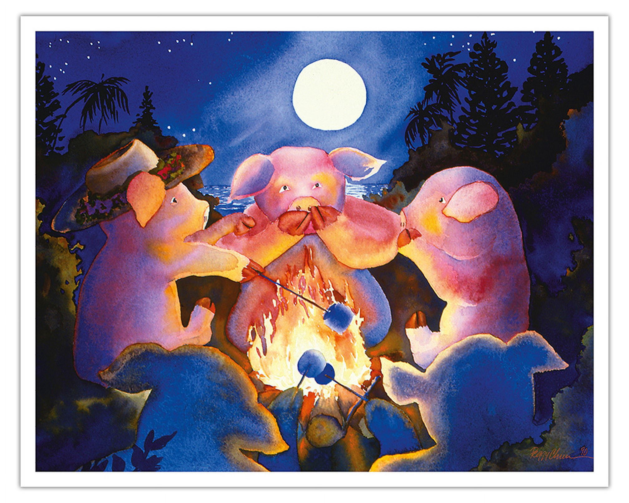 Pig Tales - Hawaiian Pigs (Pua’a) Roasting Marshmallows Over a Campfire ...