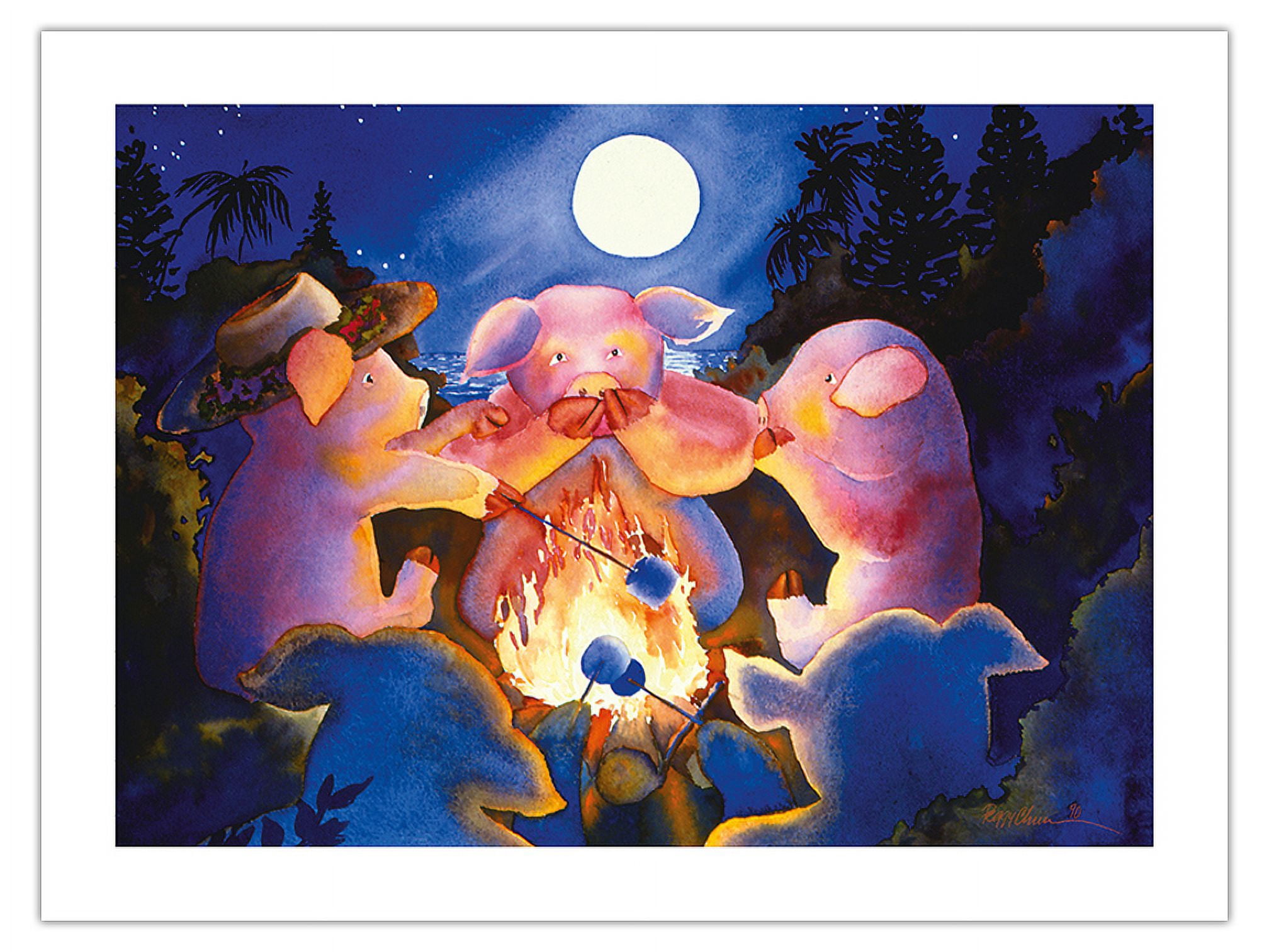 Pig Tales - Hawaiian Pigs (Pua’a) Roasting Marshmallows Over a Campfire ...