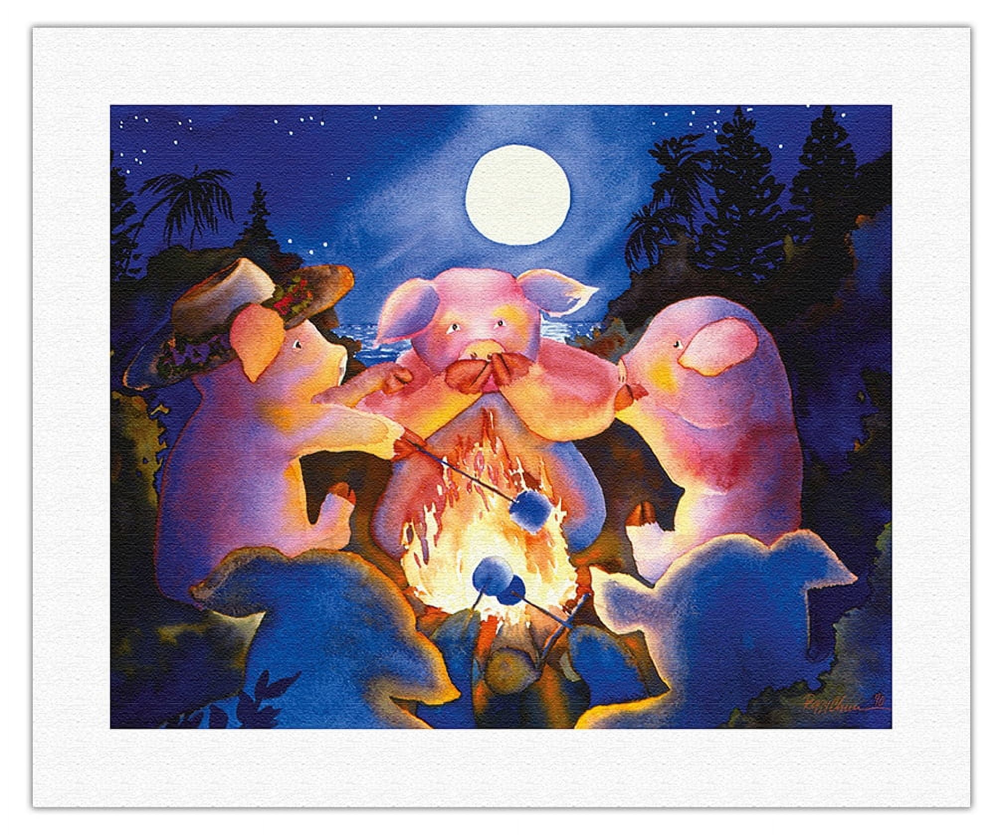 Pig Tales - Hawaiian Pigs (Pua’a) Roasting Marshmallows Over a Campfire ...