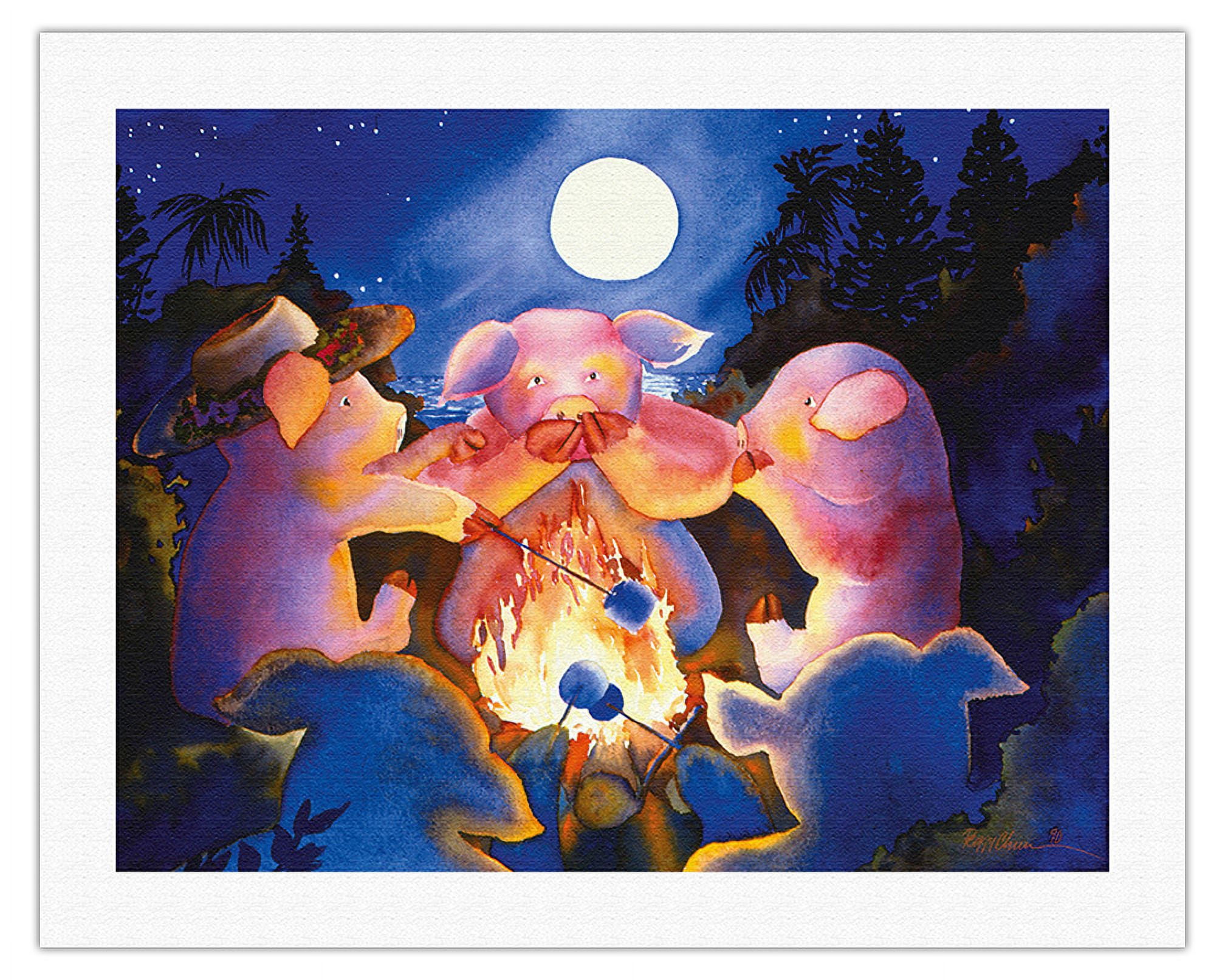 Pig Tales - Hawaiian Pigs (Pua’a) Roasting Marshmallows Over a Campfire ...