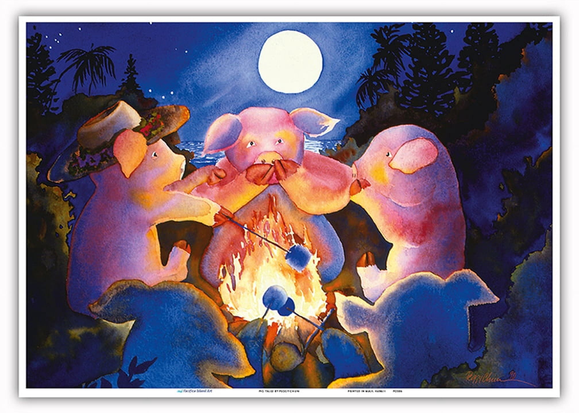 Pig Tales - Hawaiian Pigs (Pua’a) Roasting Marshmallows Over a Campfire ...