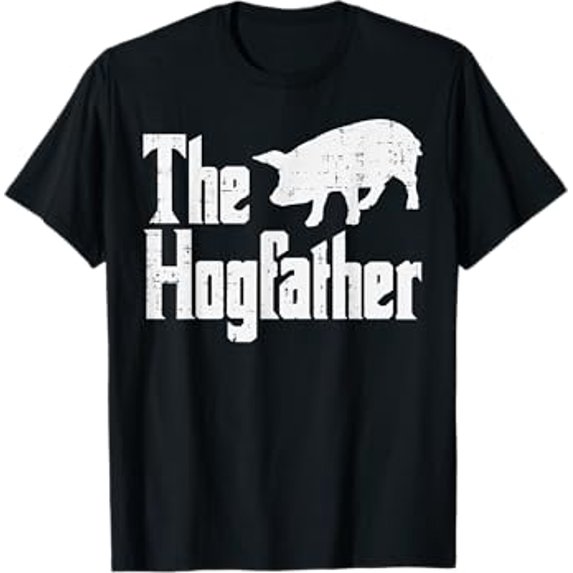 Pig The Hogfather Funny Hog Dad Fathers Day Parody Papa Men T-Shirt ...