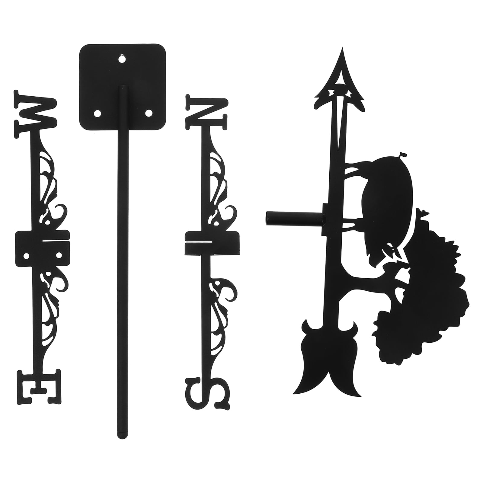 Pig Weathervane Iron Wind Vane Outdoor Wind Measuring Tool Weather Vane ...