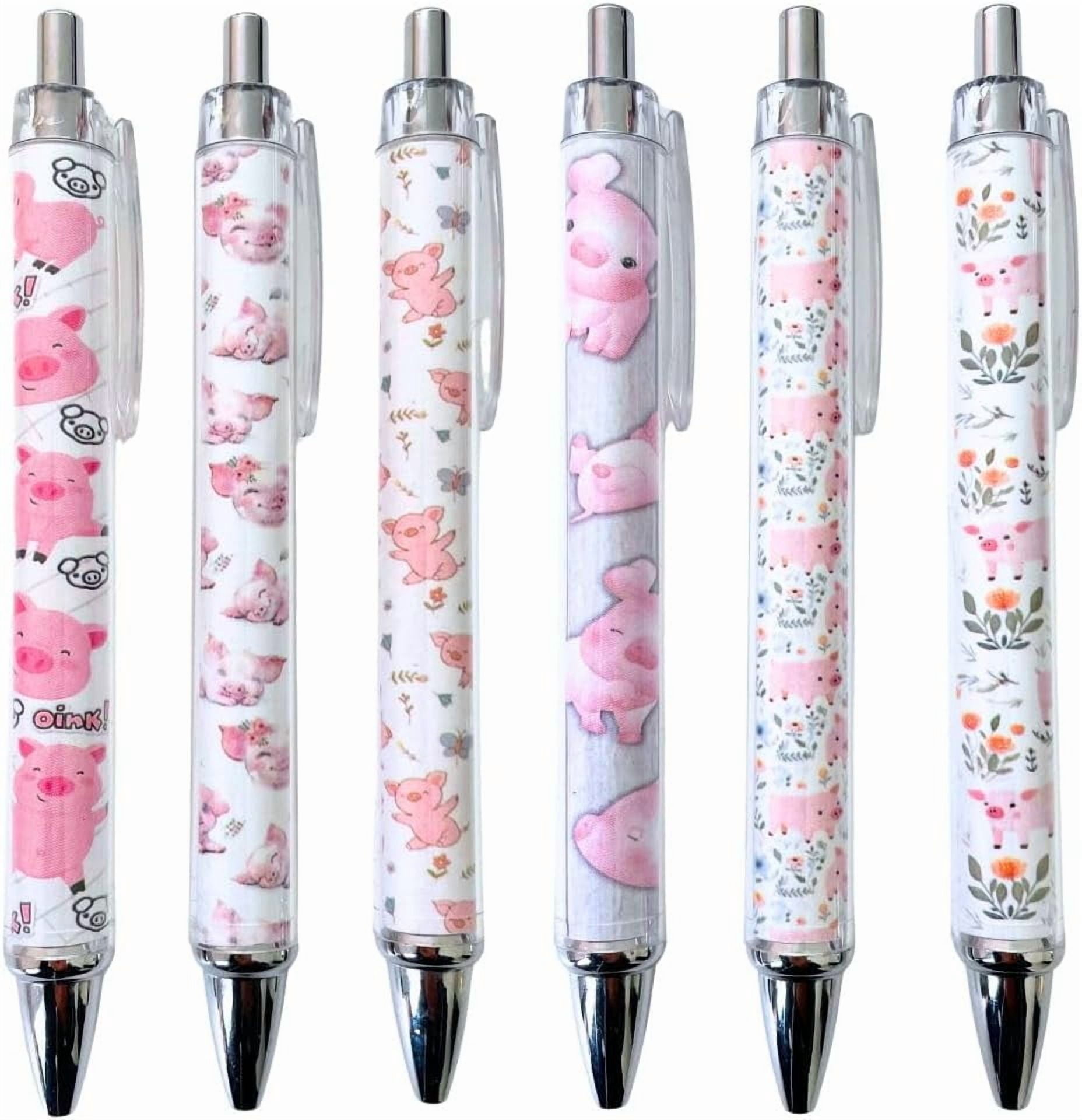 YJ Premiums, Pig Writing Pens, 6PC, Fun Cute Pigpen Office Supplies ...