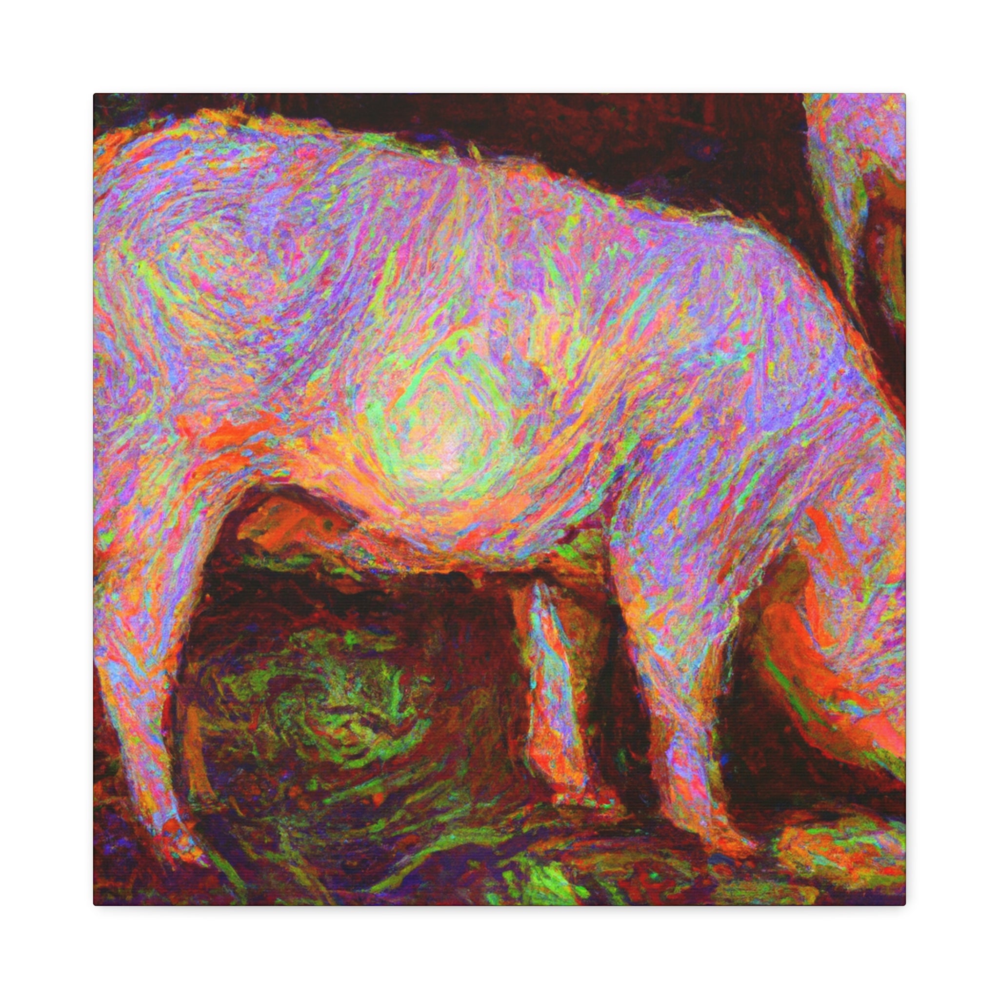 "Pig in Post-Impressionism" - Canvas - Walmart.com