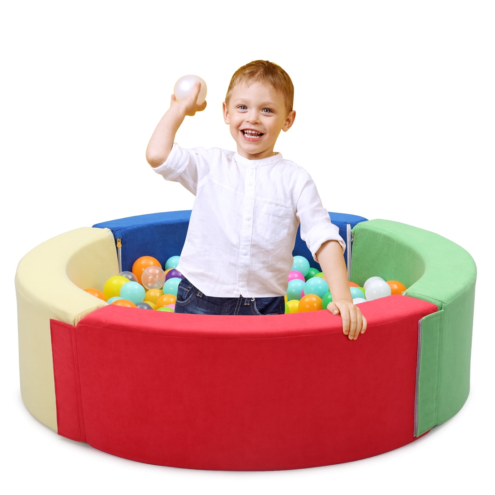PigPigPen Foam Ball Pit for Toddlers Kids Play Tent for 1-6 Years Baby ...