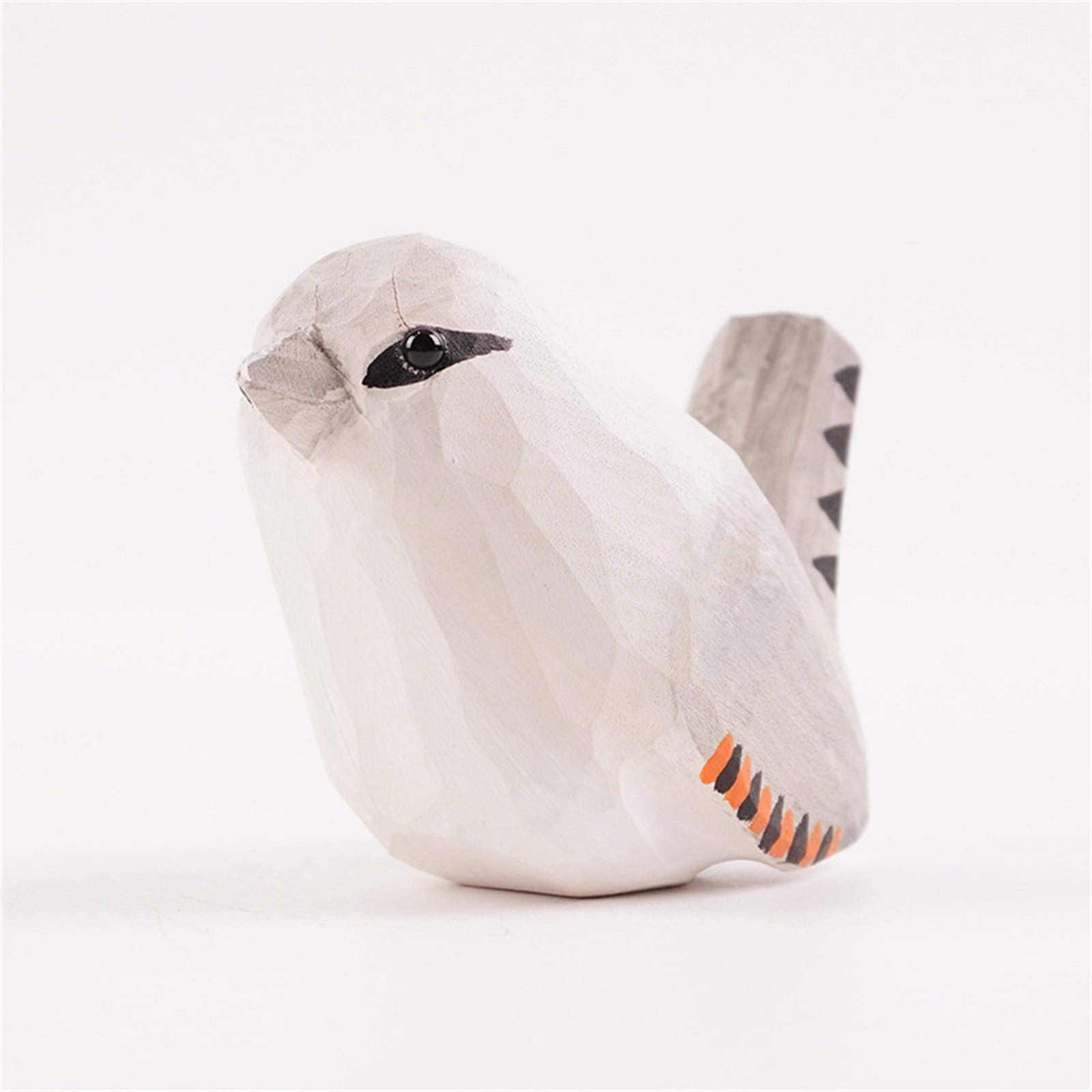 Pigeon Bird Figurine Handmade Wood Statue Sculpture Decor Miniature Art ...