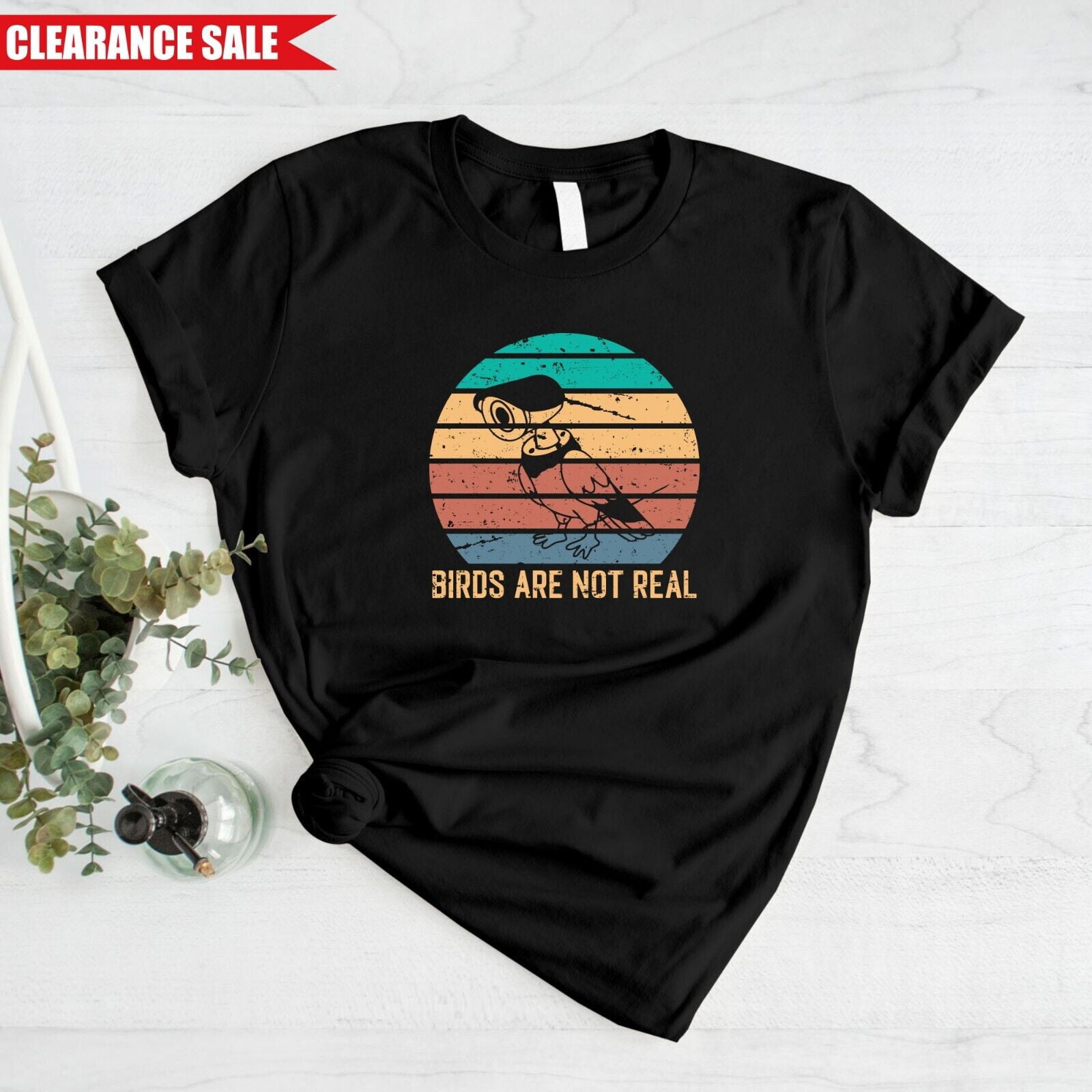 Pigeon Birds Are Not Real Mens T-Shirt Printed Bird Spies Conspiracy ...