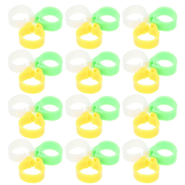 300 Assorted Color Plastic Pigeon Identification Rings for Easy Bird ...
