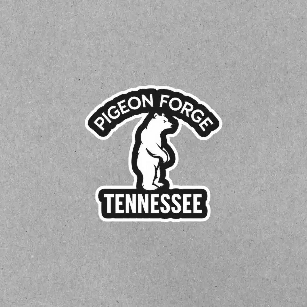 Pigeon Forge Tennessee Black Bear Vinyl Sticker For Car, Laptop, Water ...