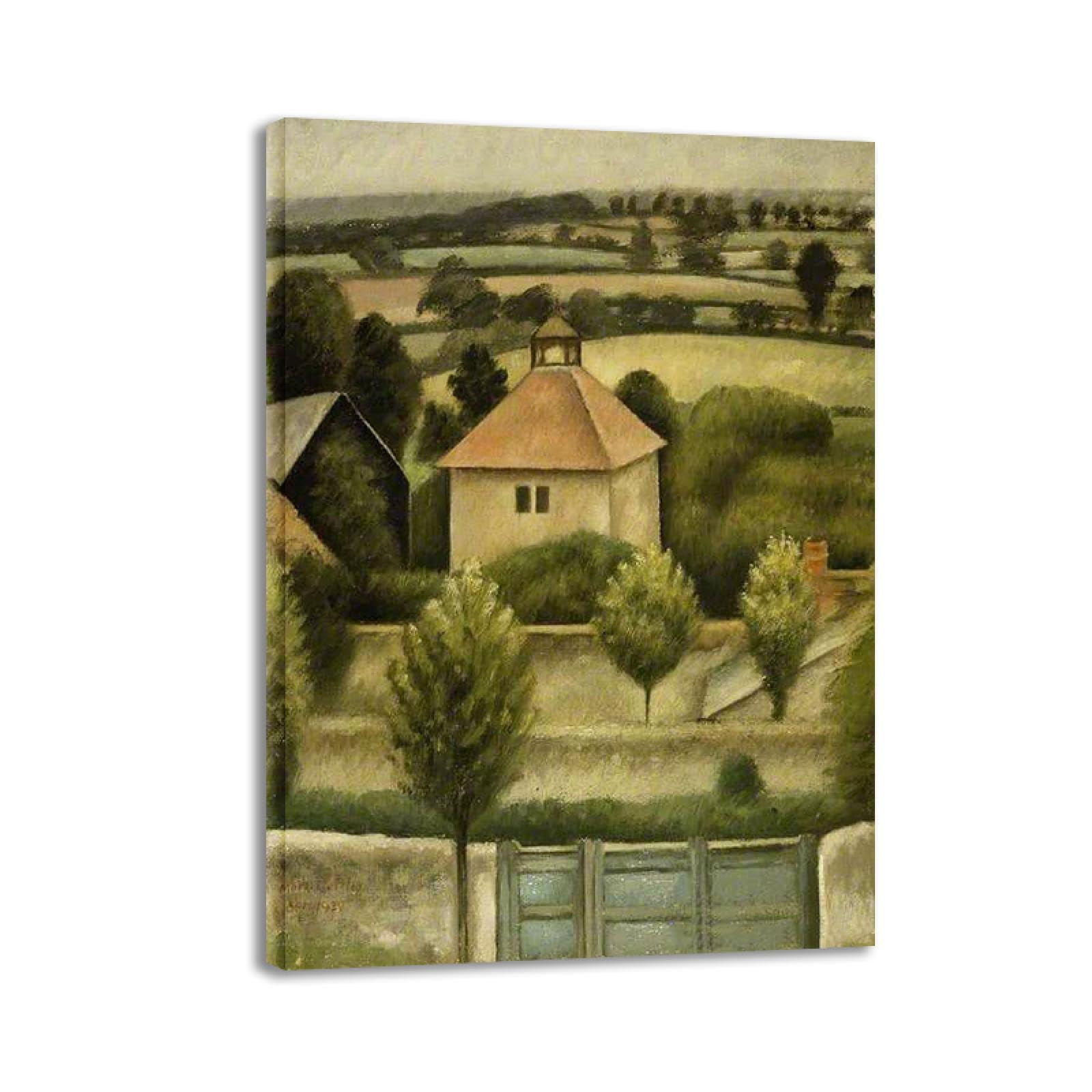 Pigeon House by Mark Gertler- Famous Canvas Print- Reproduction of ...