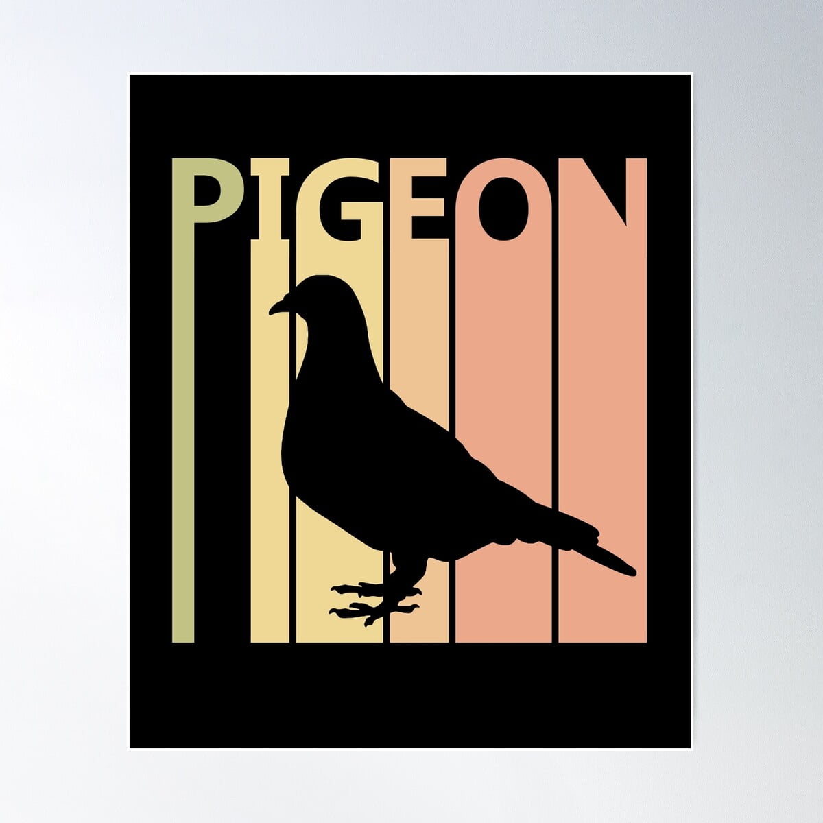 Pigeon Poster Wall Art, Modern Wall Decor For Living Room Bedroom ...