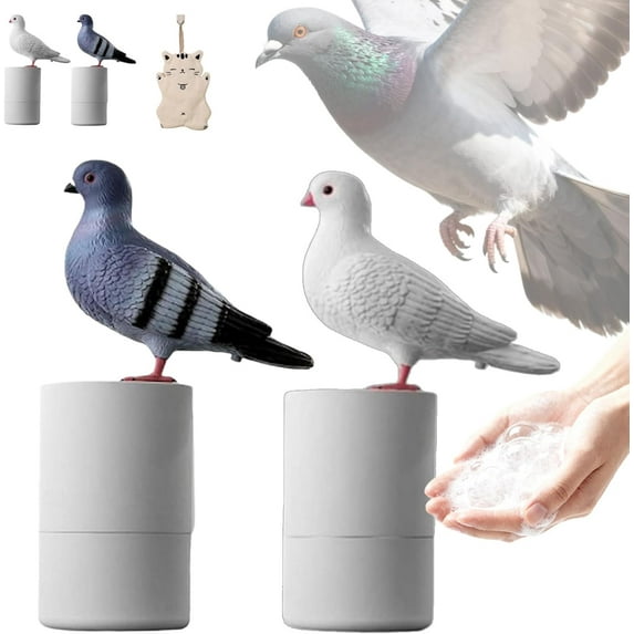 Pigeon Soap Dispenser, Automatic Touchless Bird Poop Designed Dispenser ...