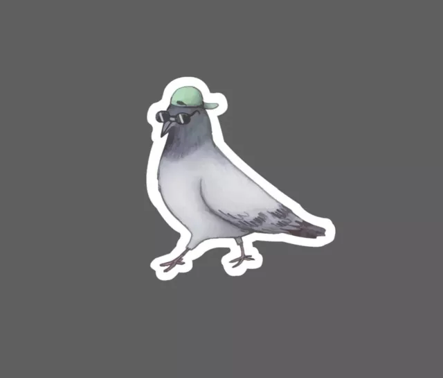 Pigeon Sticker Sunglasses Hat Waterproof Sticker Phone Decal Water ...