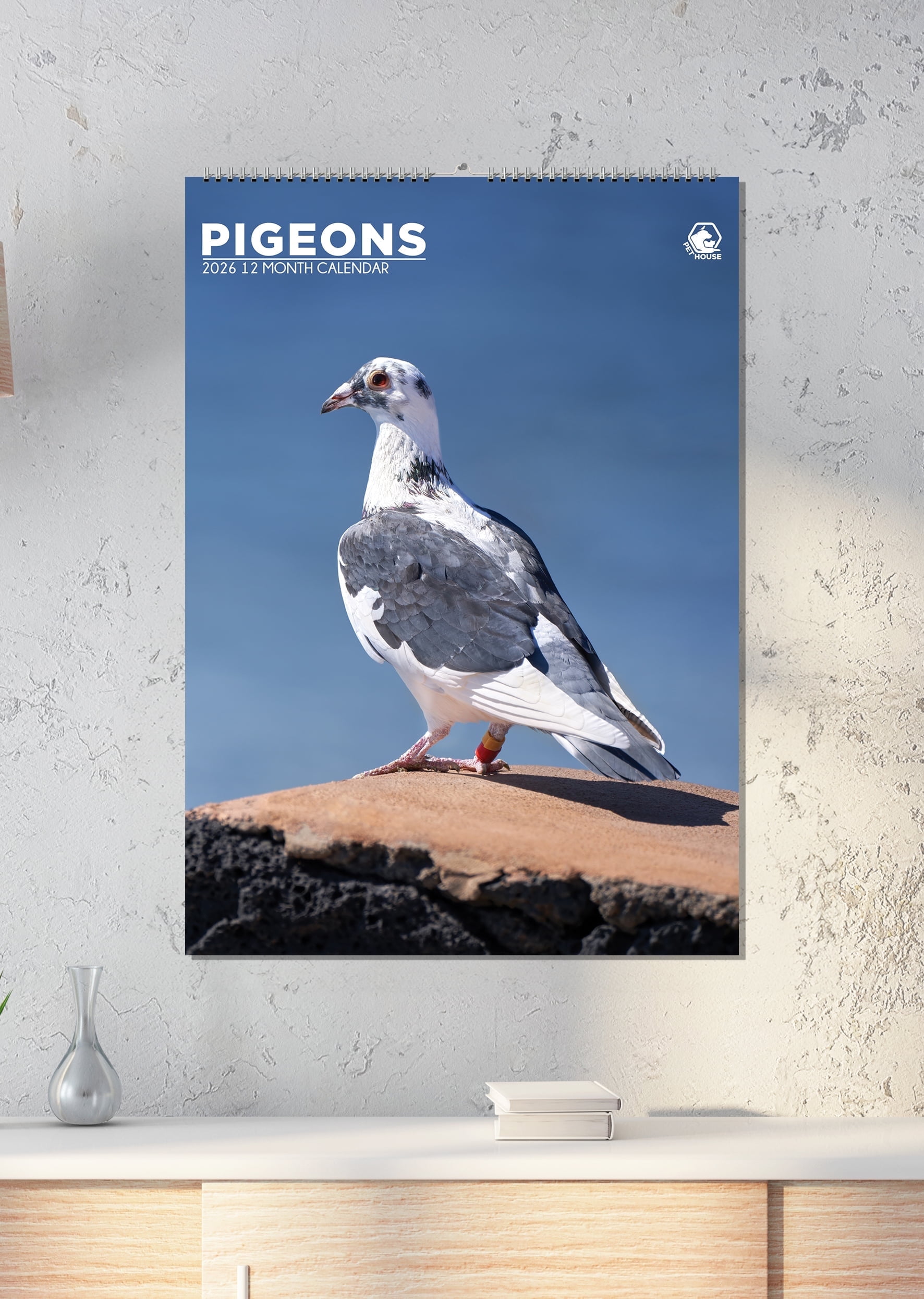 Pigeons Calendar 2026 - Walmart.com