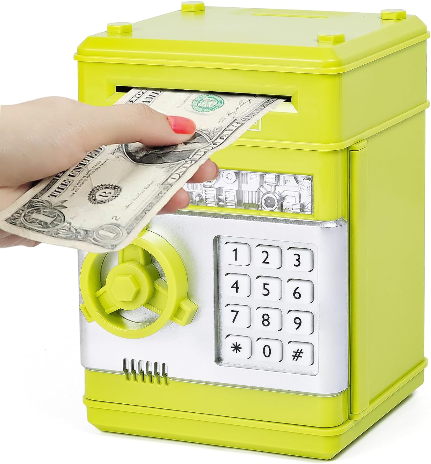 Piggy Bank Cash Coin Can ATM Bank Electronic Coin Money Bank for Kids ...