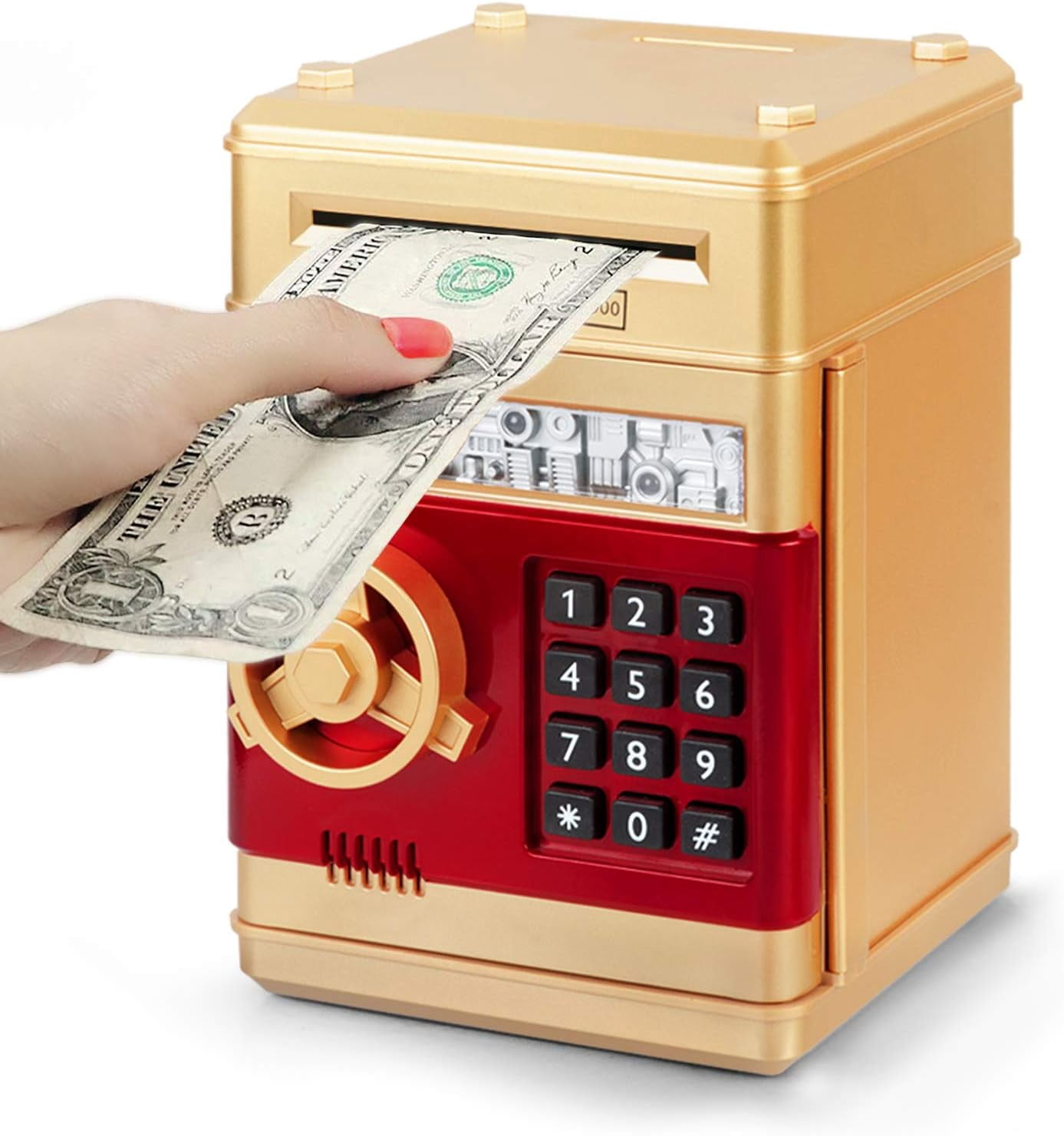Piggy Bank Cash Coin Can ATM Bank Electronic Coin Money Bank for Kids ...