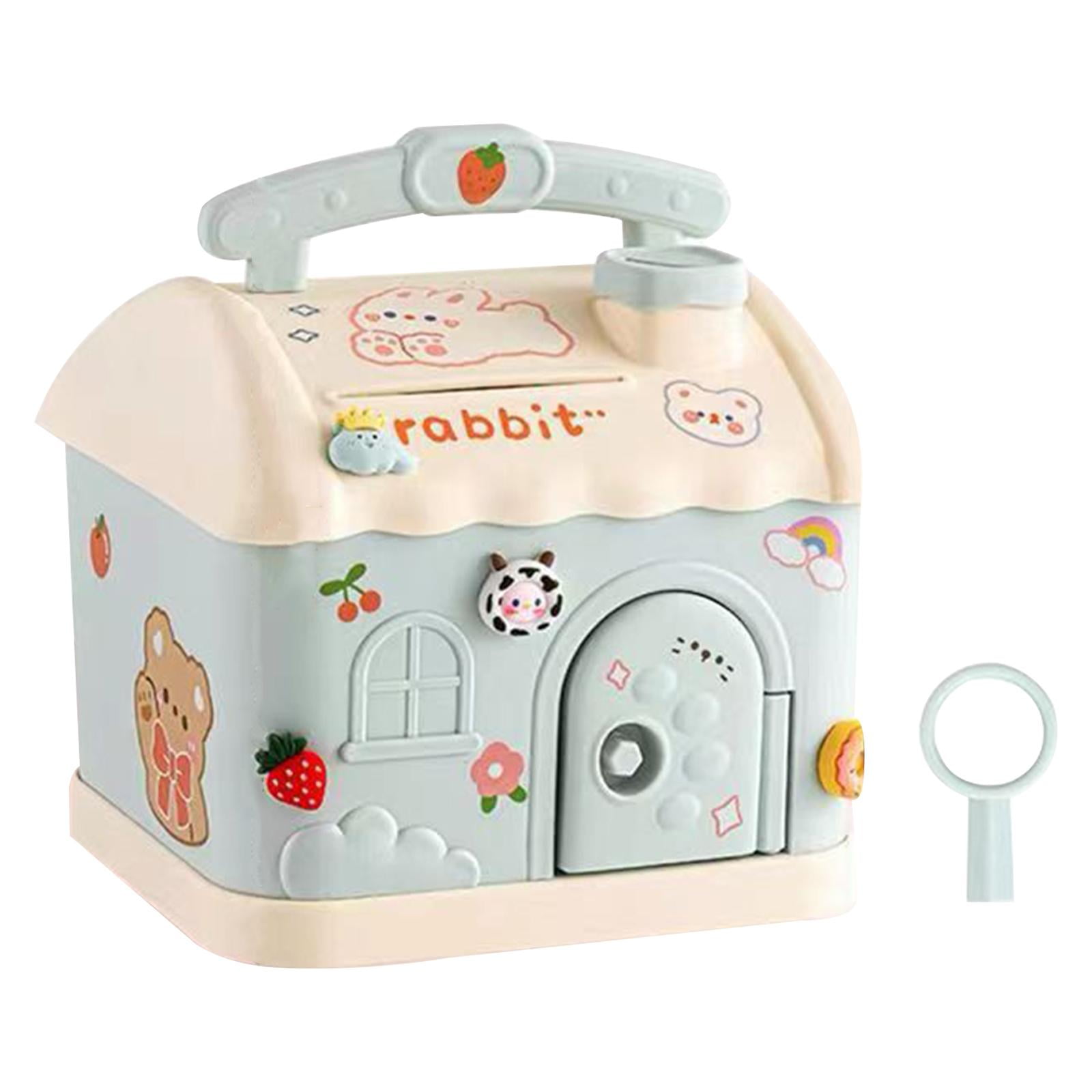 Piggy Bank Cottage Piggy Bank Tabletop Decoration Gift Unbreakable ...