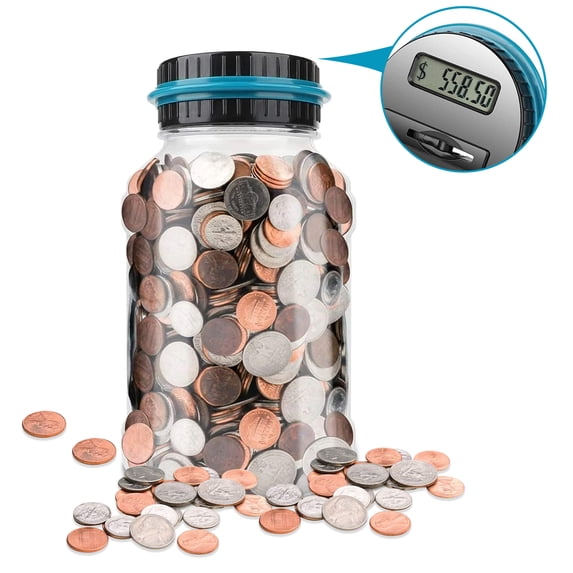 Electronic Real Savings Digital Coin Counter Bank, Cash Sorter Money ...