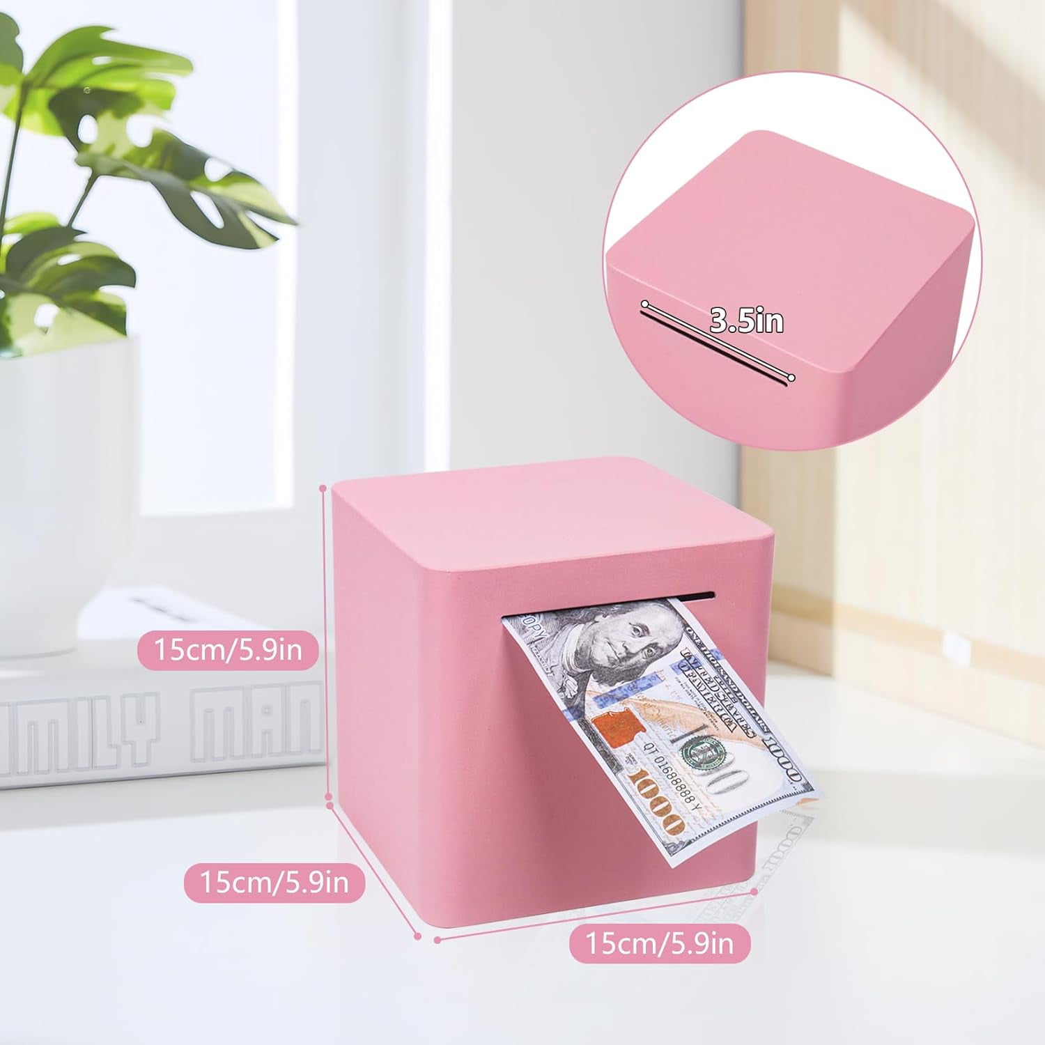 Piggy Bank For Adults Must Break To Open Money Box, Metal Piggy Bank ...