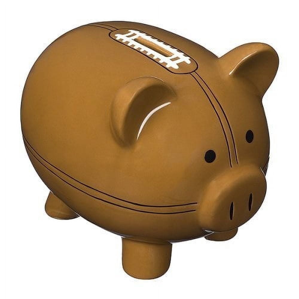 Jumbo Ceramic Football Pigskin Money Bank - Cute Piggy Sports Home Fund ...