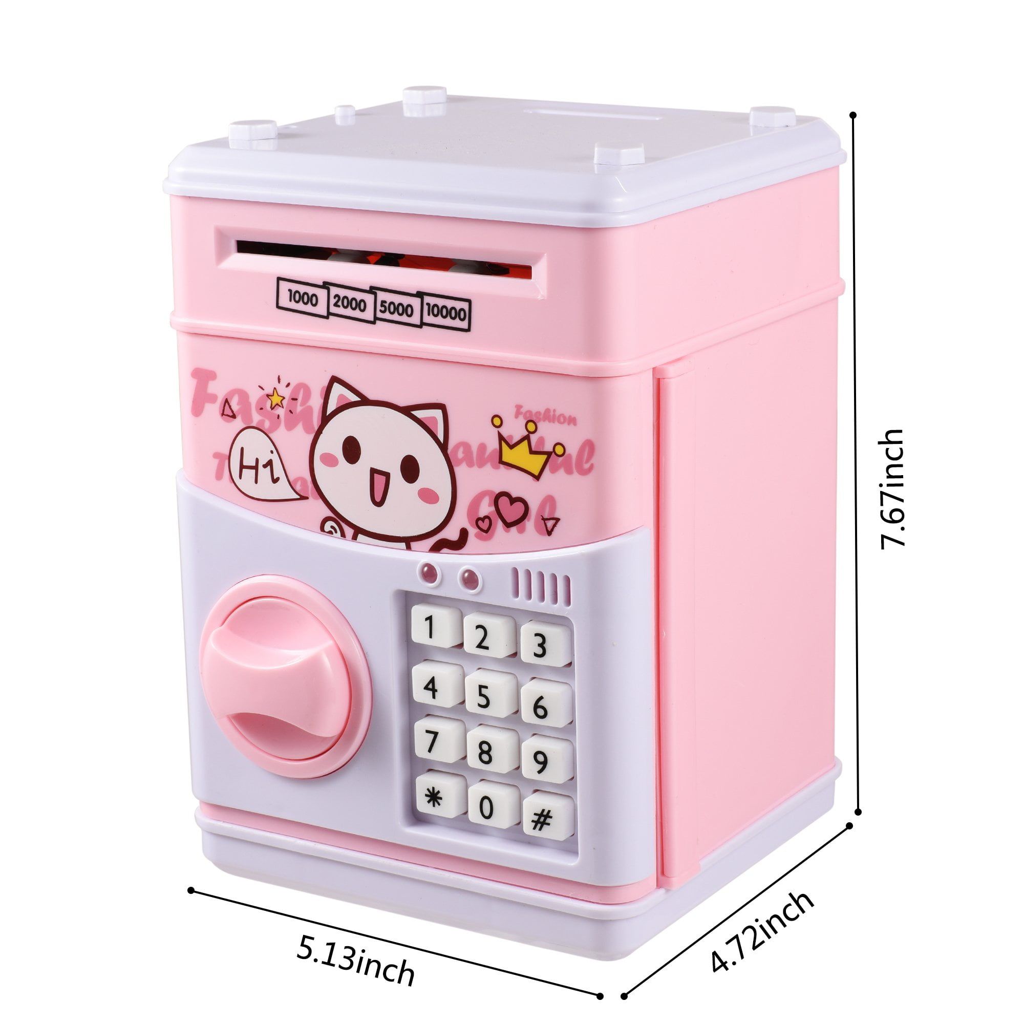 Piggy Bank for Kids , Safe Box, Electronic Cat Password Cash Box, Safe ...