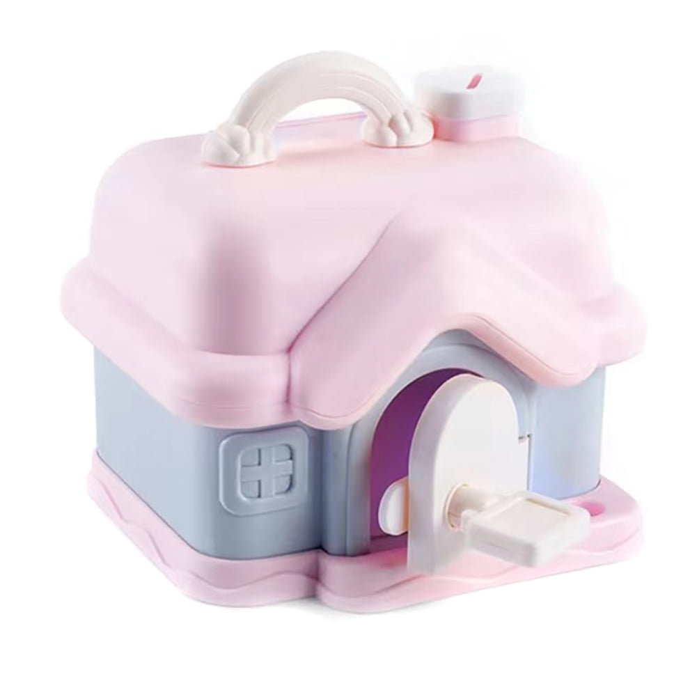 Piggy Bank Toy Mini House Shaped Money Container Miniature for Kids ...