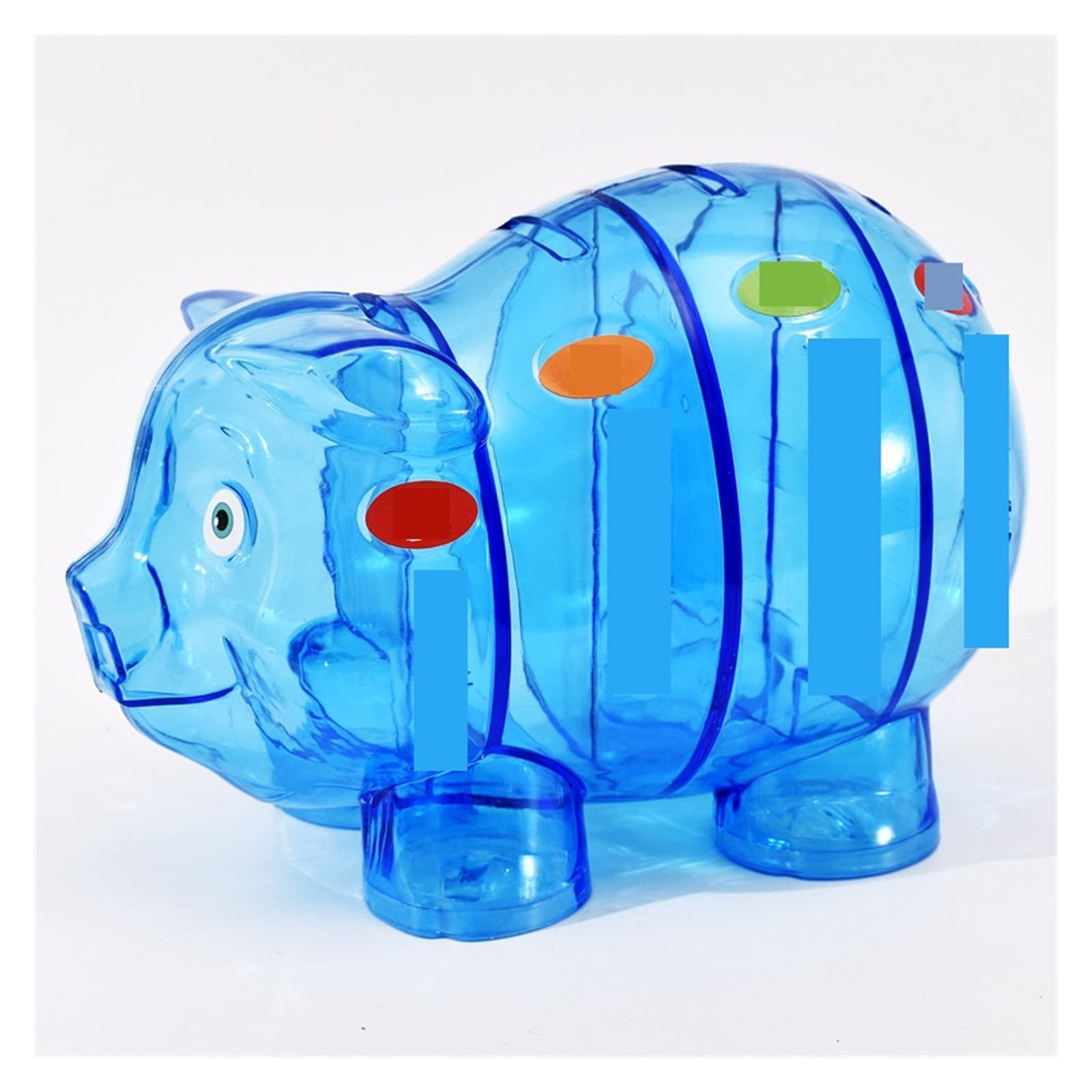 Piggy Bank Transparent Plastic Money Saving Box Case Coins Piggy Bank ...