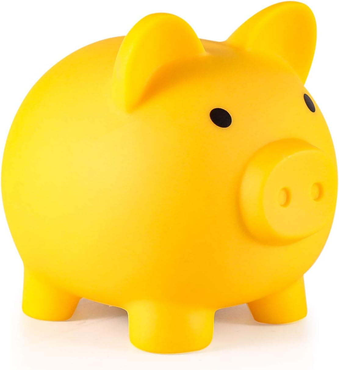 Piggy Bank, 5.5" x 4.7" x 5.1", Unbreakable Plastic Coin Bank for Kids ...