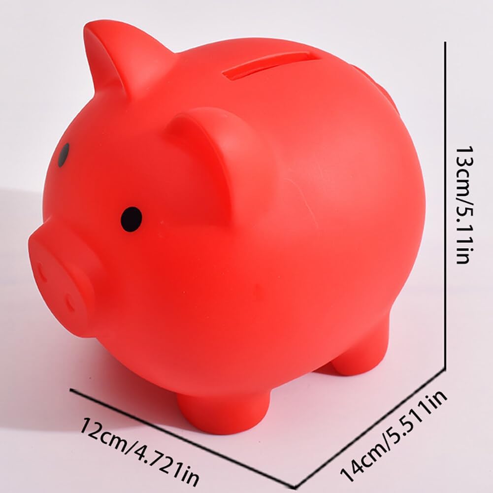 Piggy Bank, Unbreakable Plastic Money Bank, Large Coin Bank For Girls ...