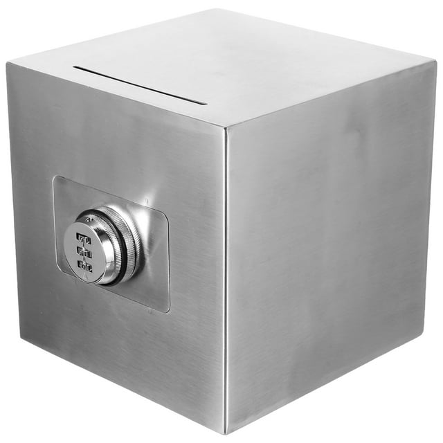 Piggy Bank for Adults Metal Large Coin Stainless Steel Money Box with ...