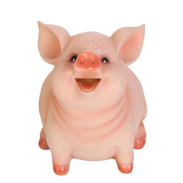 Y.Byani Piggy Bank Coin Bank Pig Statue Gifts Polyresin Home Decor Arts ...
