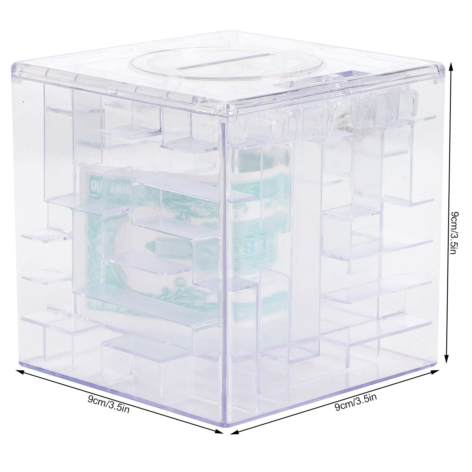 Piggy Bank for Kids, Cash Box Money Maze Puzzle Box for Kids and Adults ...