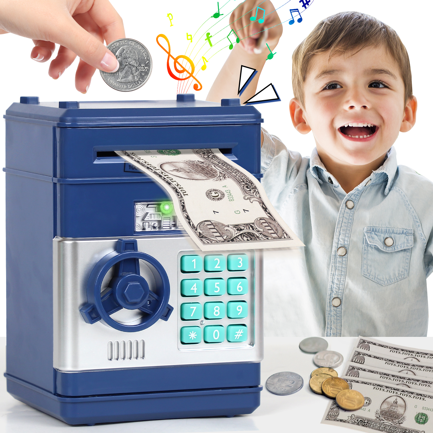 PlayWorld PennyPincher Jumbo Slot Machine Money Bank - Walmart.com
