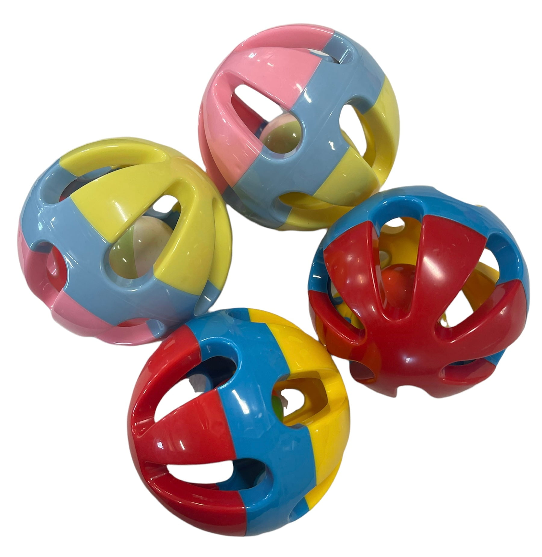 Rattle Balls 4 pack for Dogs Pigs Rabbits and Cats – Fun Noisy ...