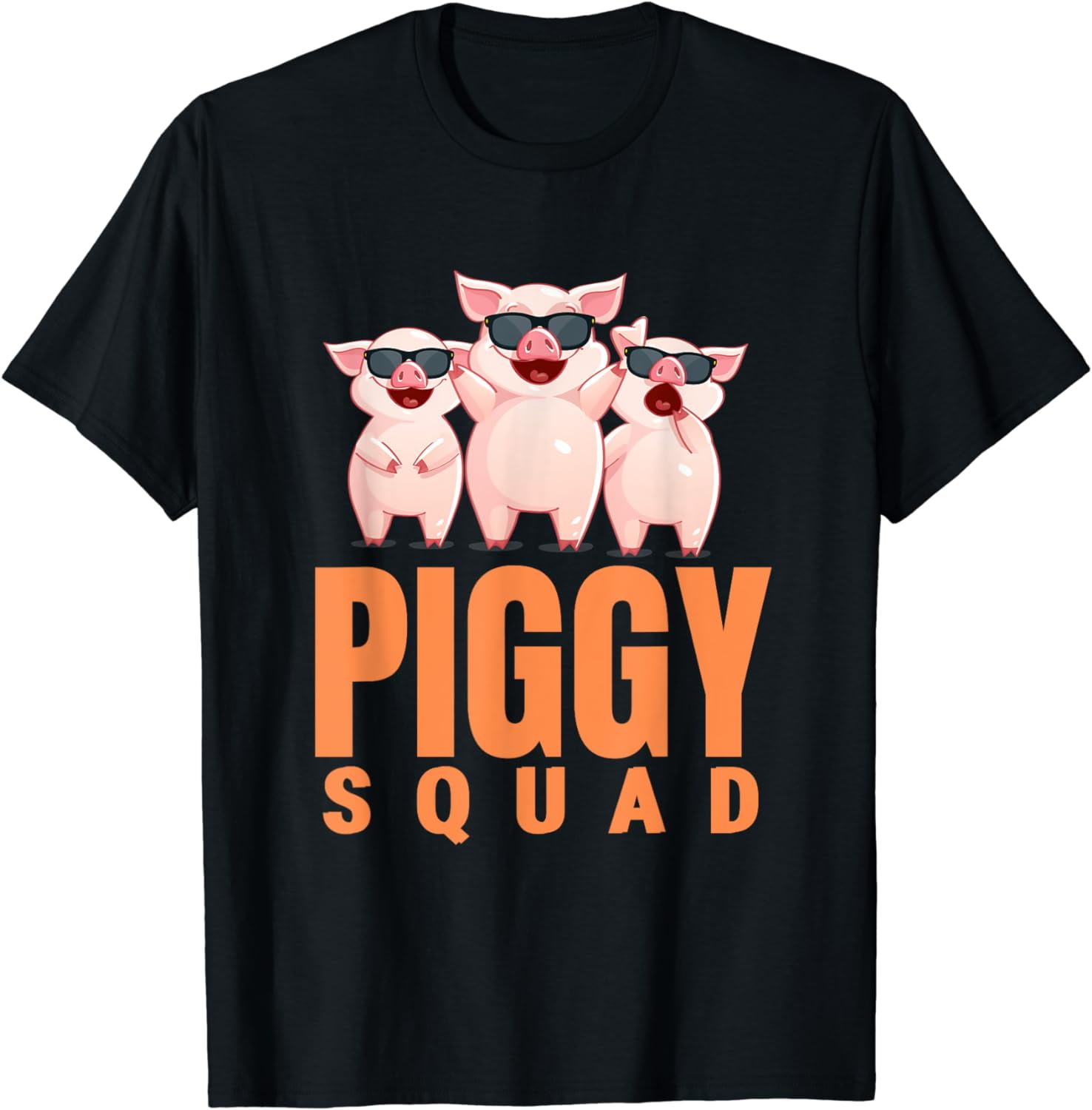 Piggy Squad T-shirt, Funny Pig Shirt for Boys T-Shirt - Walmart.com