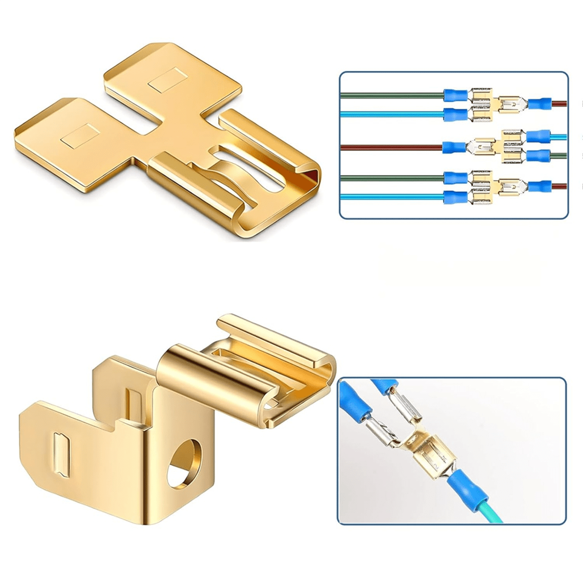 Piggyback Spade Connectors Quick Disconnect Electrical Wire Spade ...