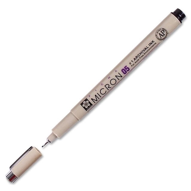 Pigma Black Fine Line Design Pens .45mm - Walmart Business Supplies