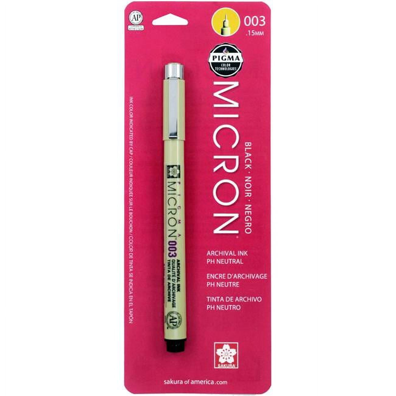 Pigma Micron 003 Pen .15 mm Sepia - Walmart.com